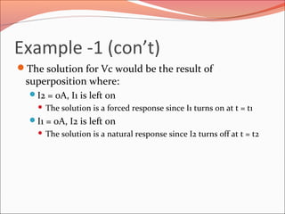 Initial and final condition for circuit | PPT