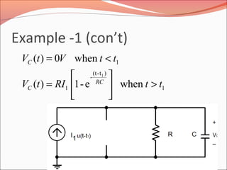 Initial and final condition for circuit | PPT