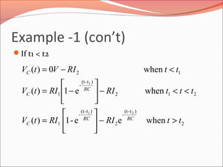 Initial and final condition for circuit | PPT