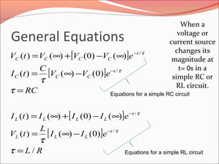 Initial and final condition for circuit | PPT