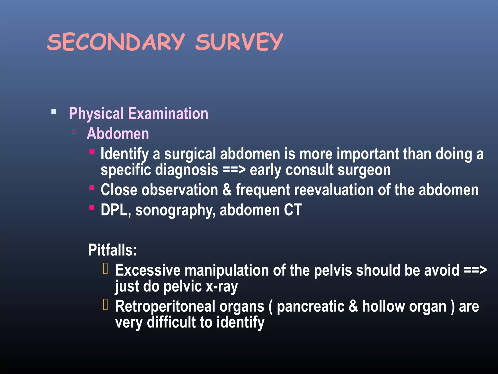 Initial assement in trauma pat | PPT
