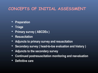 Initial assement in trauma pat | PPT