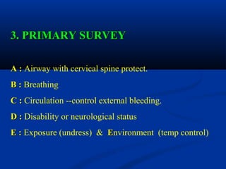Initial assesment atls | PPT