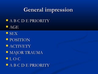 Initial assesment atls | PPT