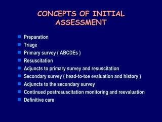 Initial Assessment And Management | PPT
