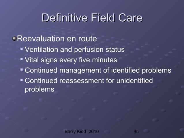 Initial assessment and management of trauma | PPT | First Aid | Injuries