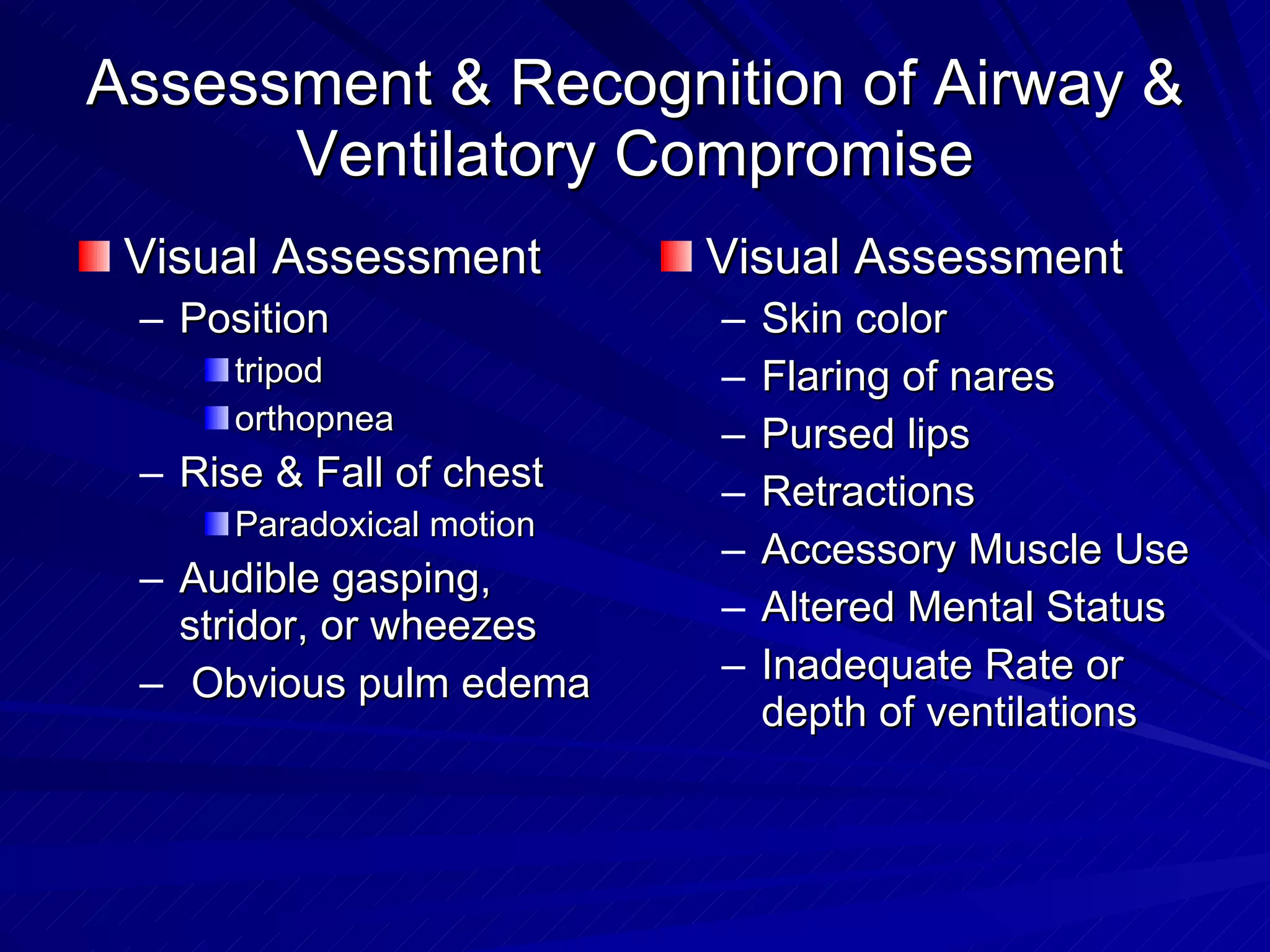 Initial assessment of the trauma patient | PPT