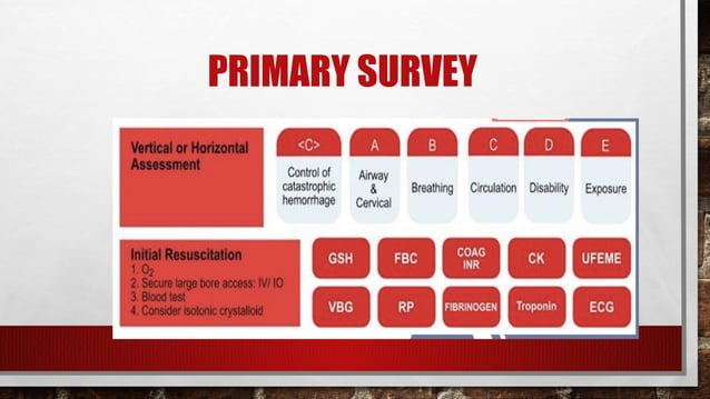 INITIAL ASSESSMENT PRIMARY SURVEY IN TRAUMA.pptx