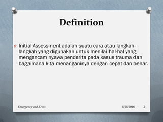 Initial assssment ppt | PDF