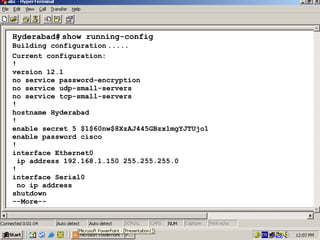 Initial Configuration of Router | PPT