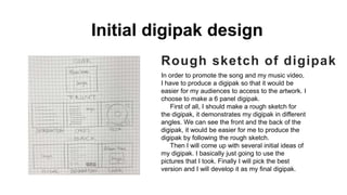 A2 Media Studies Initial Digipak Design and Initial Social Media Page Design | PPT