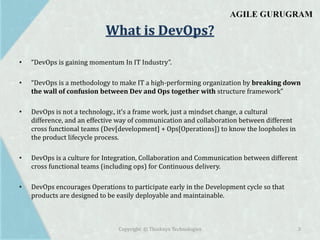 DevOps - IaC | Talk | AGILE GURUGRAM 2018 | 23 - 24 March, 2018 | PPT