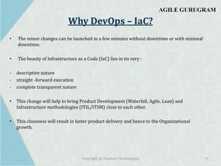 DevOps - IaC | Talk | AGILE GURUGRAM 2018 | 23 - 24 March, 2018 | PPT