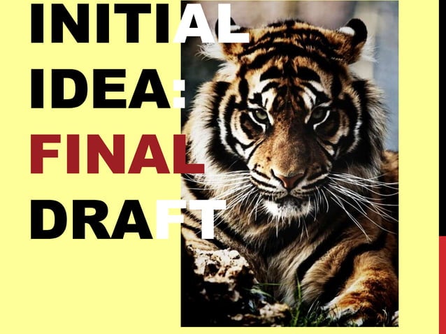 Initial idea: Final draft | PPTX