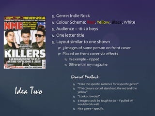 Initial ideas magazine coursework | PPT