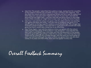 Initial ideas magazine coursework | PPT