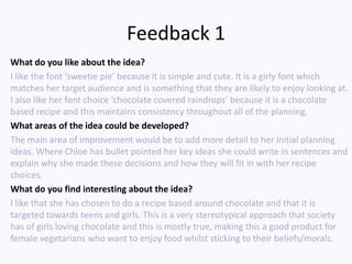Initial ideas and feedback | PPT