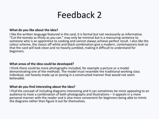 Initial ideas and feedback | PPTX