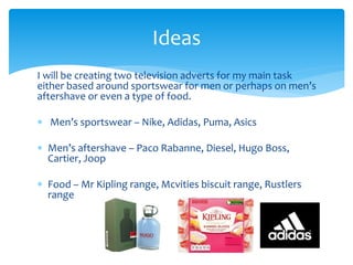 Initial ideas powerpoint a2 adverts | PPT