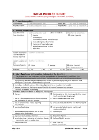 INITIAL INCIDENT REPORT Form # HSEQ - INIR Rev 6.docx