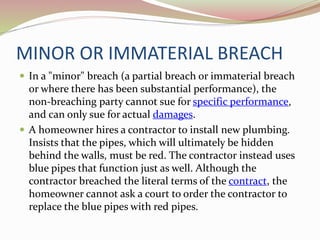 Initial interview with a client. Breach of Contract | PPTX