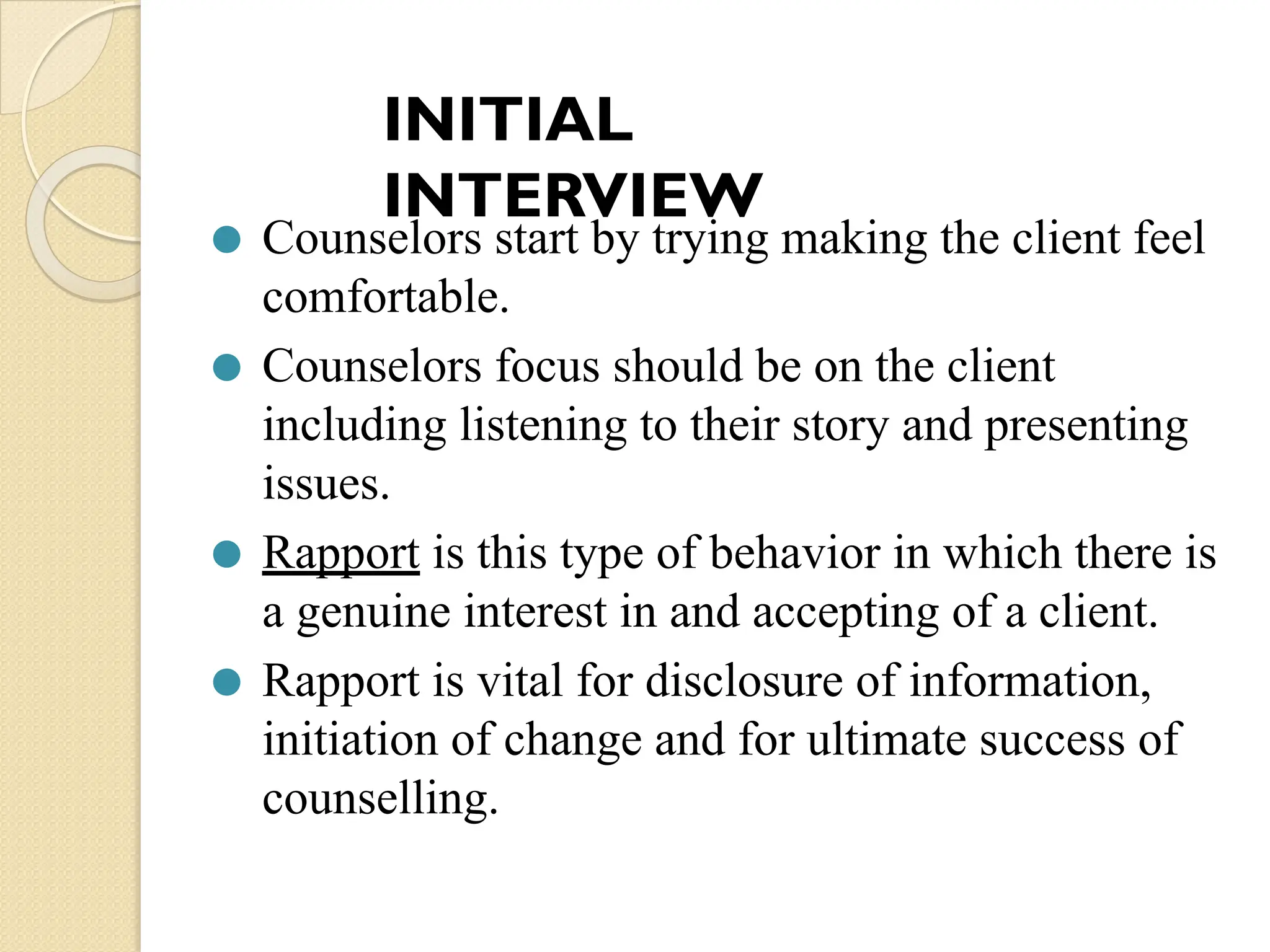 Initial interview ppt.pptx................................................................ | PPT