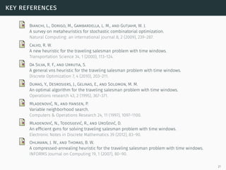 Initialization methods for the tsp with time windows using variable neighborhood search | PPT