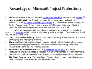 Initialization microsoft project 2010 | PPTX