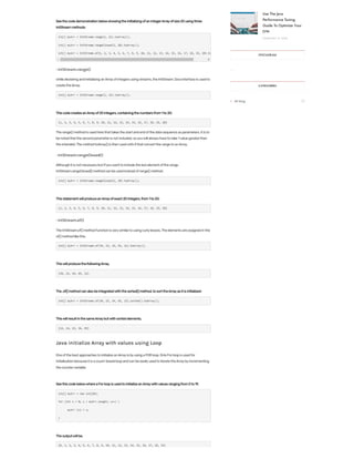 Initializing Arrays In Java | PDF