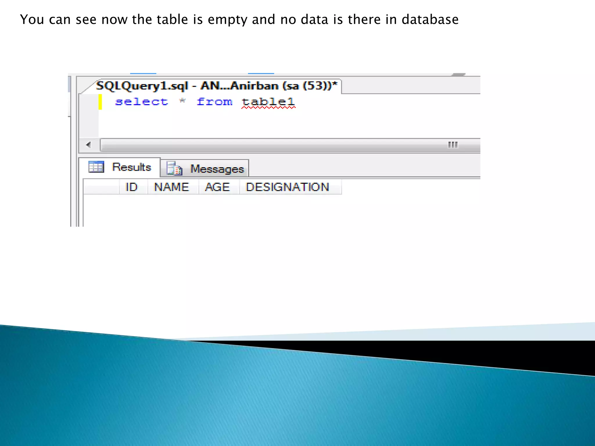 Initialize database in Mule part2 | PPT