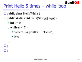 Initial Java Core Concept | PPT