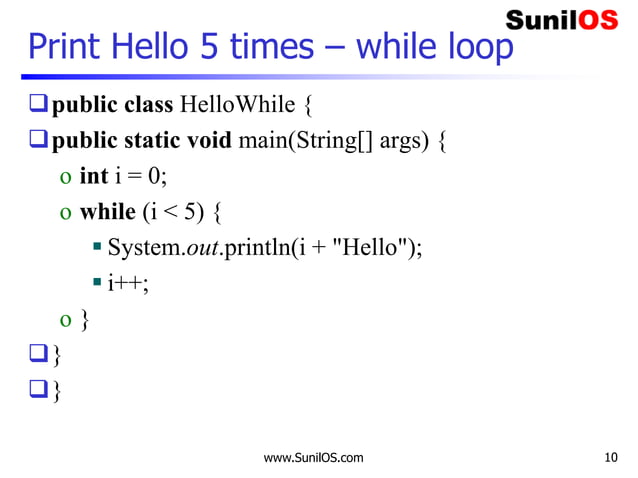 Initial Java Core Concept | PPT