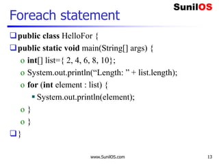 Initial Java Core Concept | PPT