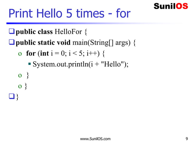 Initial Java Core Concept | PPT