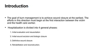 Acute Management in Burns | PPTX