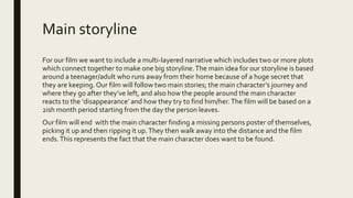 Initial movie pitch | PPT