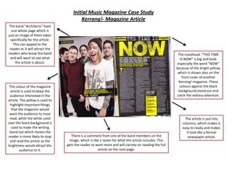 Initial music magazine case study- Kerrang! | PPTX