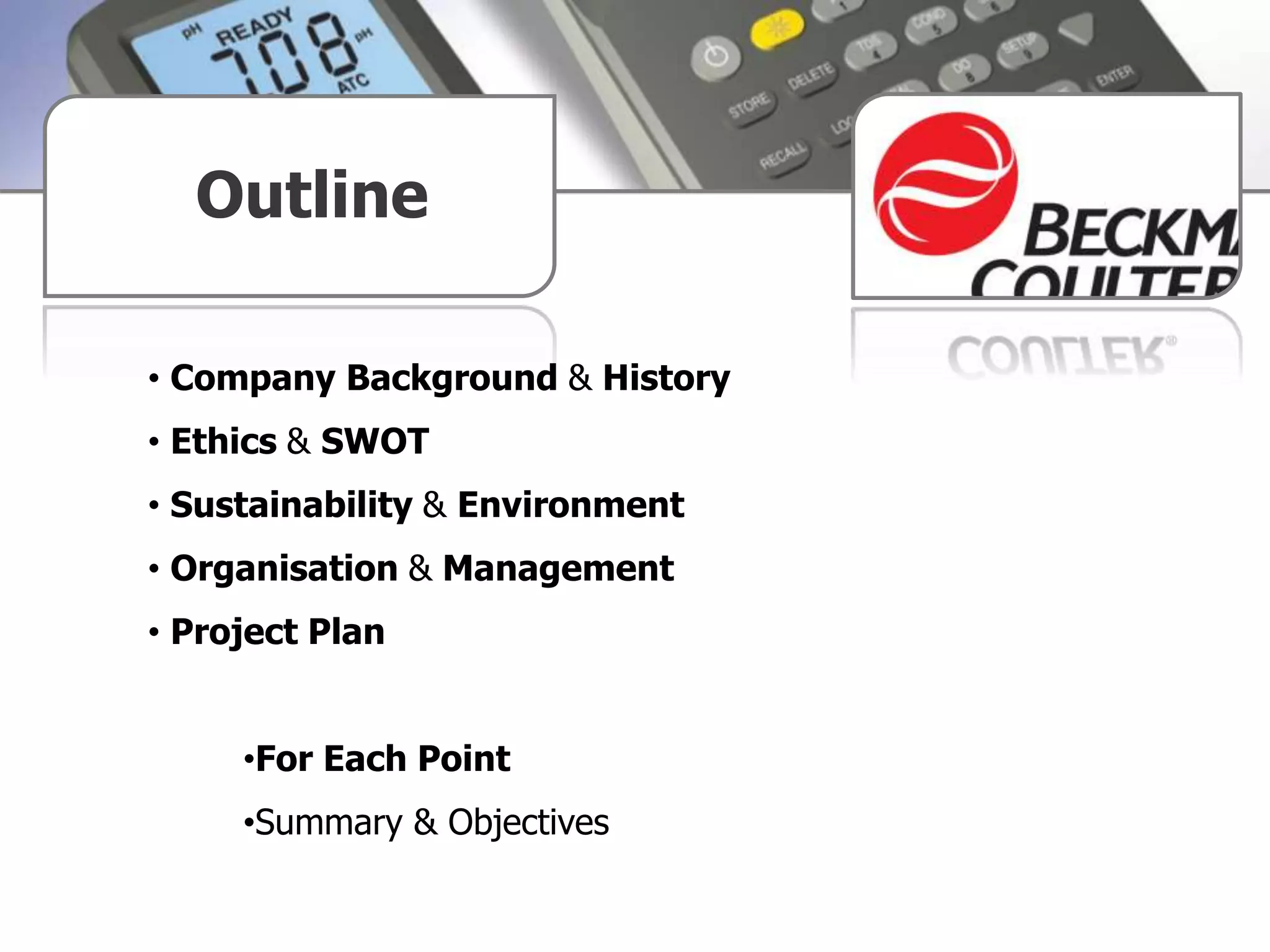 Beckman Initial Presentation | PPTX