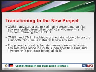 CMSI Overview | PPT