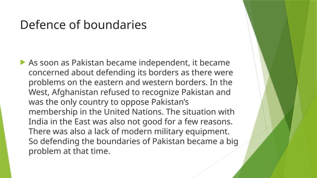 Initial Problem of Pakistan as A Nascent State | PPT