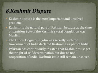 Initial problem of pakistan | PPT