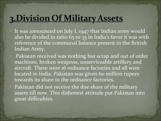 Initial problem of pakistan | PPT