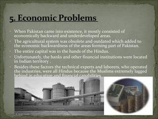 Initial problem of pakistan | PPT