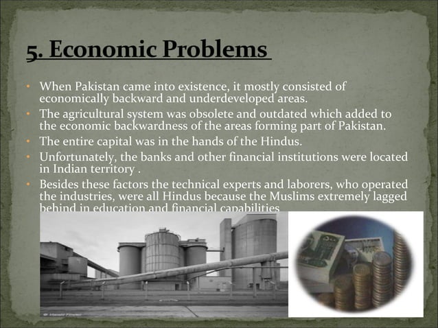 Initial problem of pakistan | PPT