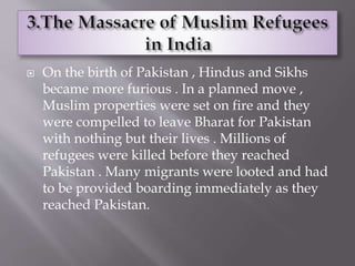 Initial problems of pakistan | PPTX