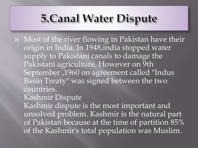 Initial problems of pakistan | PPTX