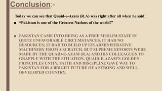 Initial problems of pakistan | PPTX