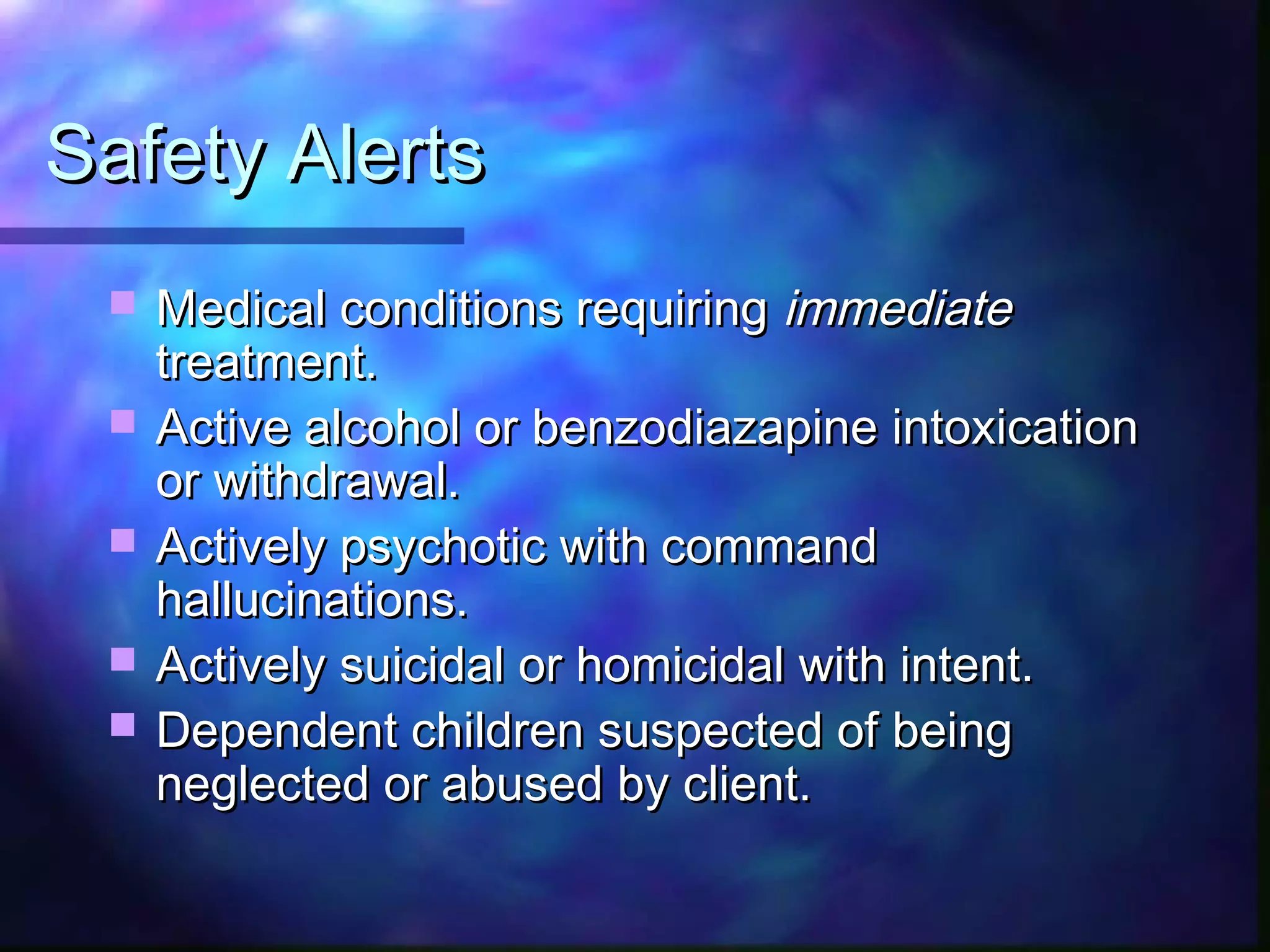 Initial psychiatric assessment | PPT