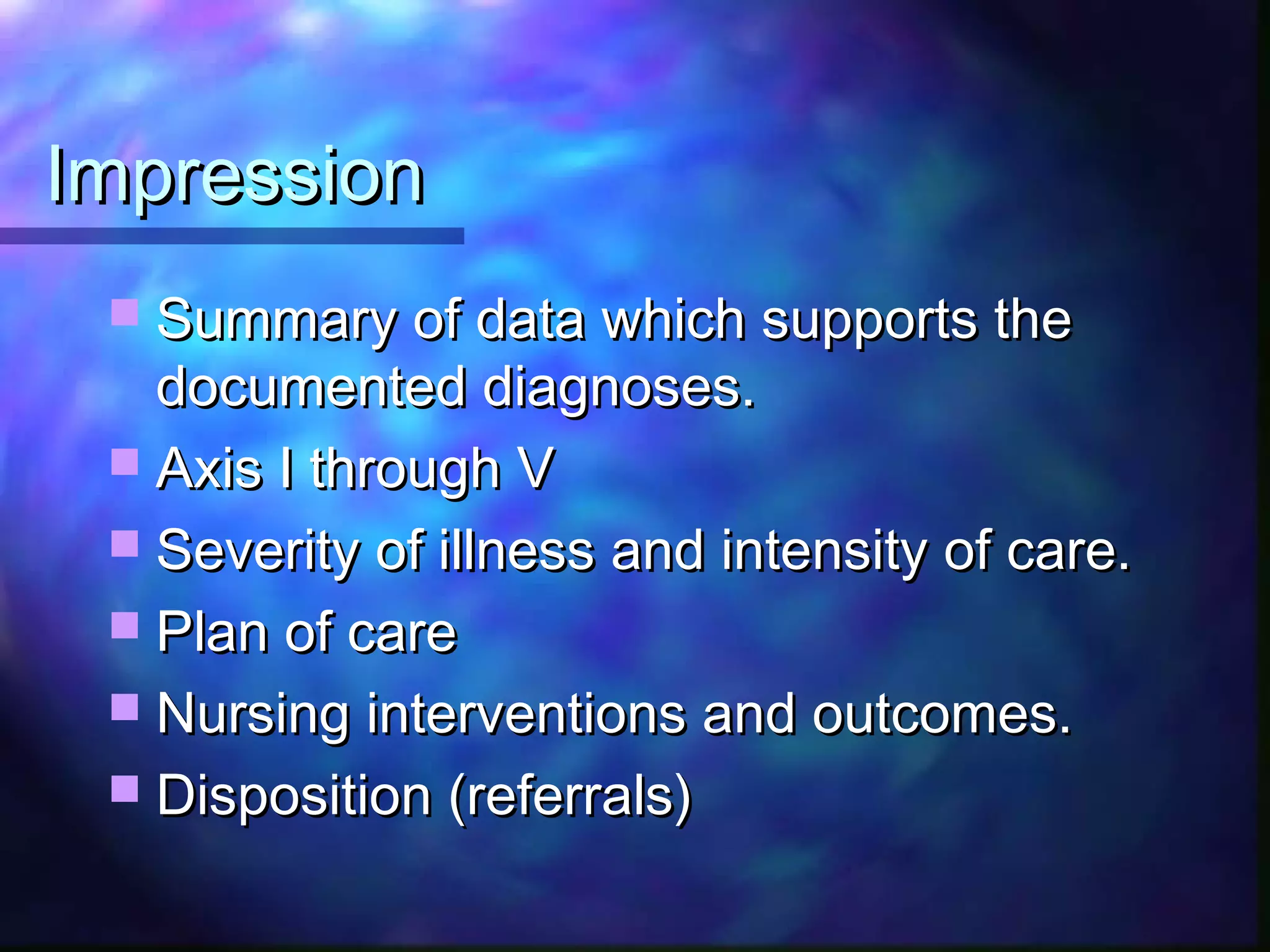 Initial psychiatric assessment | PPT