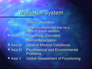 Initial psychiatric assessment | PPT | Mental Health | Diseases and ...